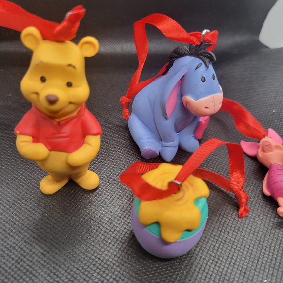 Disney | Holiday | Disney Winnie The Pooh Ornament Set Red Blue Purple ...